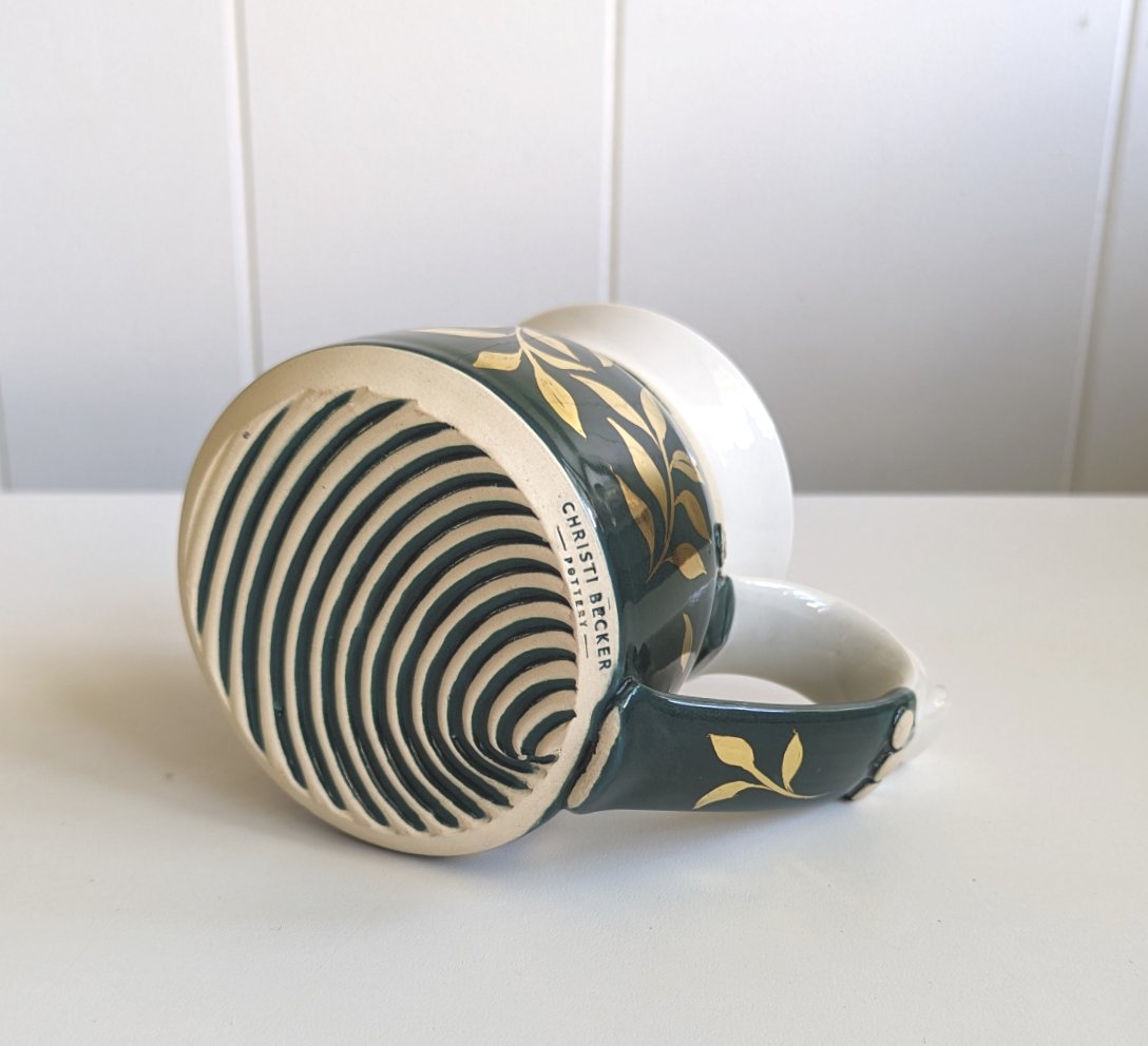 Gold Leaf Mug – Christi Becker Pottery